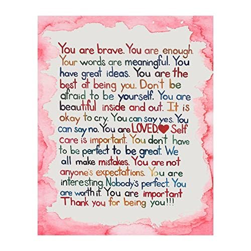 AVOI You Are Brave Inspirational Wall Art Print Motivational Wall Decor ...