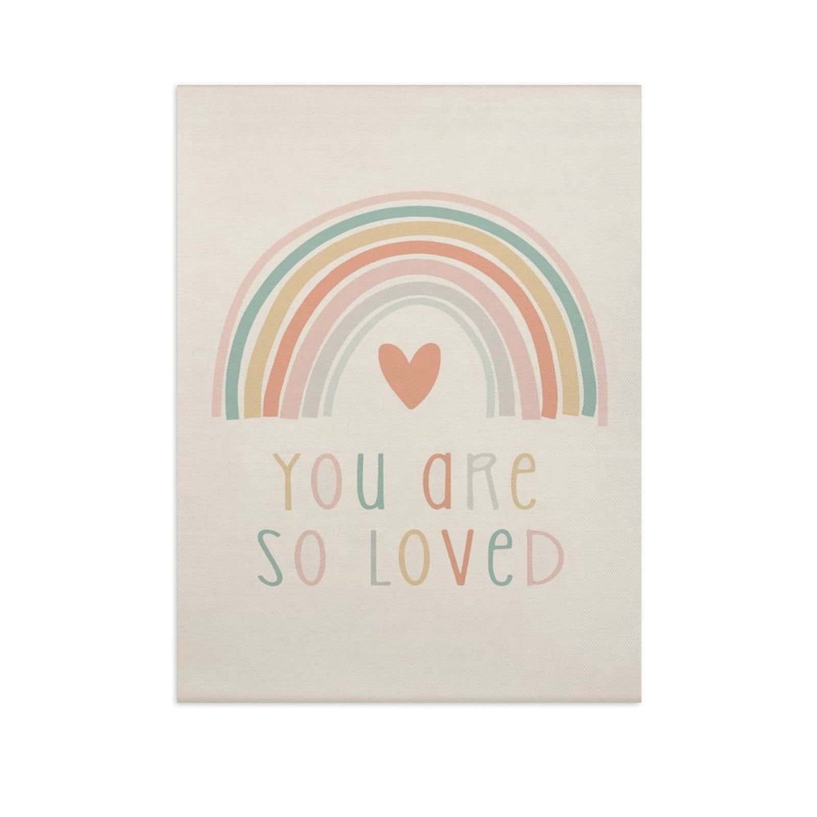 AVOI You Are So Loved Inspirational Poster, Boho Rainbow Wall Art With ...