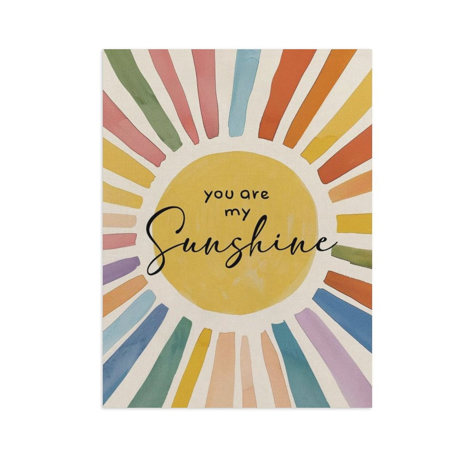 AVOI You Are My Sunshine Wall Decor Poster, Nursery Wall Art, Sunshine ...