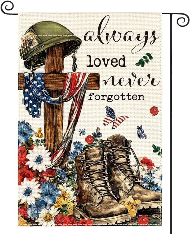 AVOIN colorlife Always Loved Never Forgotten Memorial Garden Flag 12x18 ...