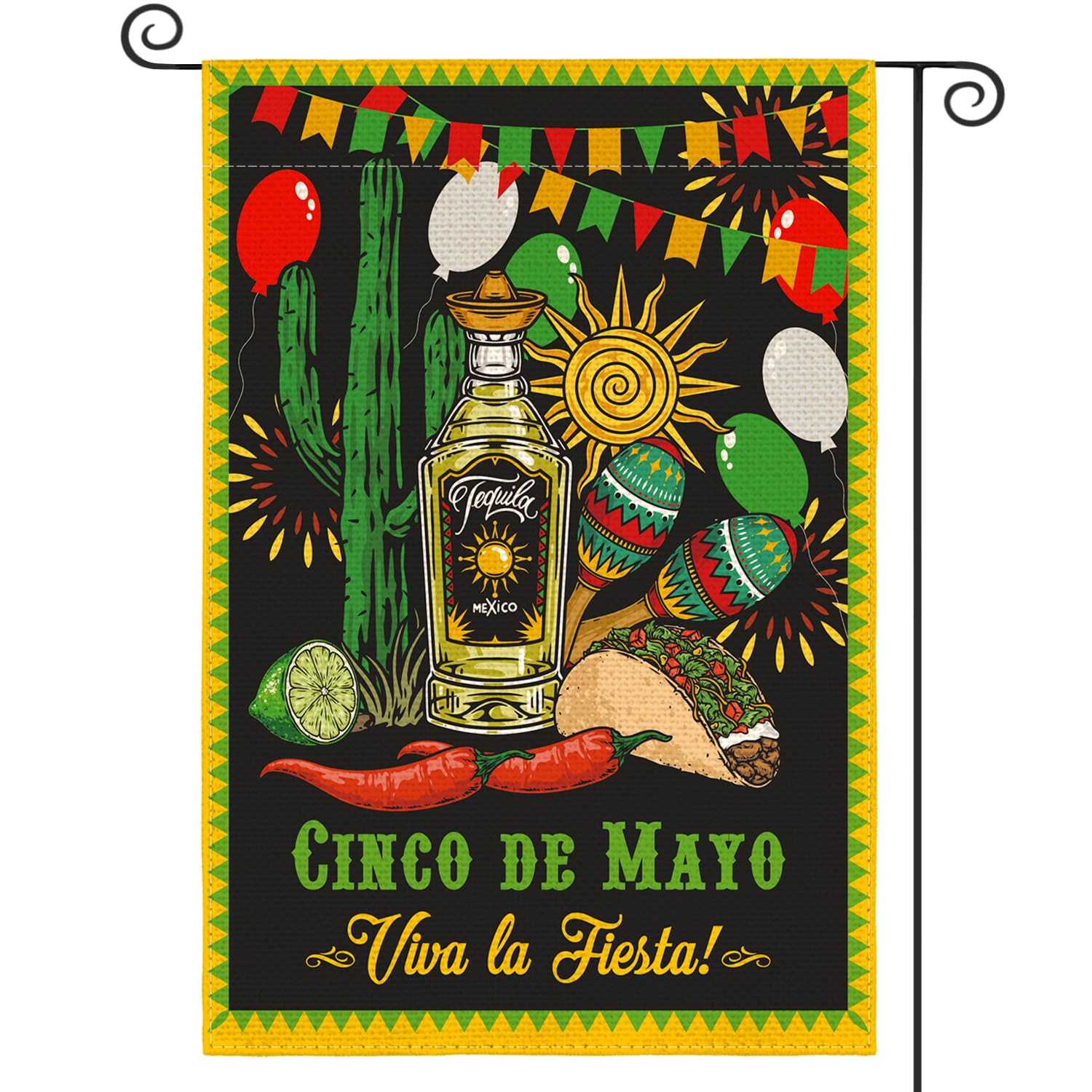 AVOIN colorlife Cinco EC36 de Mayo Garden Flag 12x18 Inch Double Sided ...