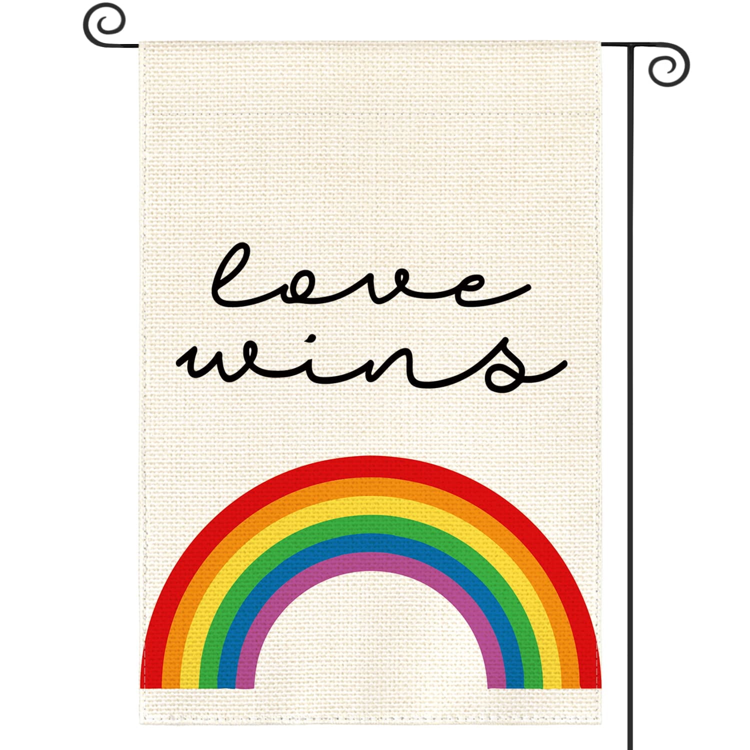 AVOIN colorlife Love Wins AIF4 Rainbow Pride Garden Flag 12 x 18 Inch ...