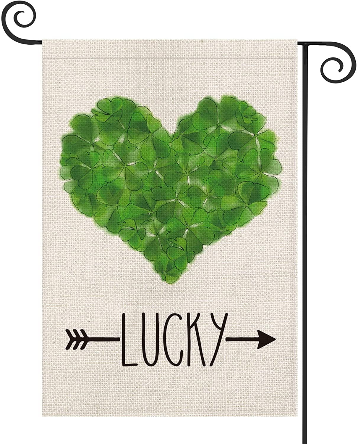 AVOIN colorlife Lucky St Patrick's Day Garden Flag Vertical Double ...