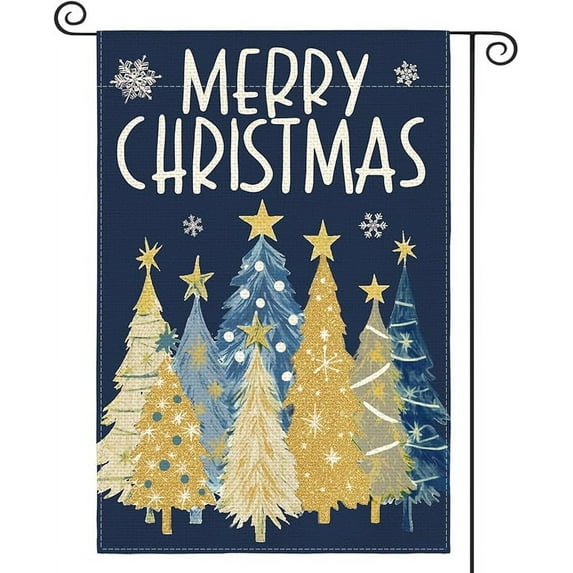 AVOIN colorlife Merry Christmas Garden Flag 12x18 Inch Double Sided ...