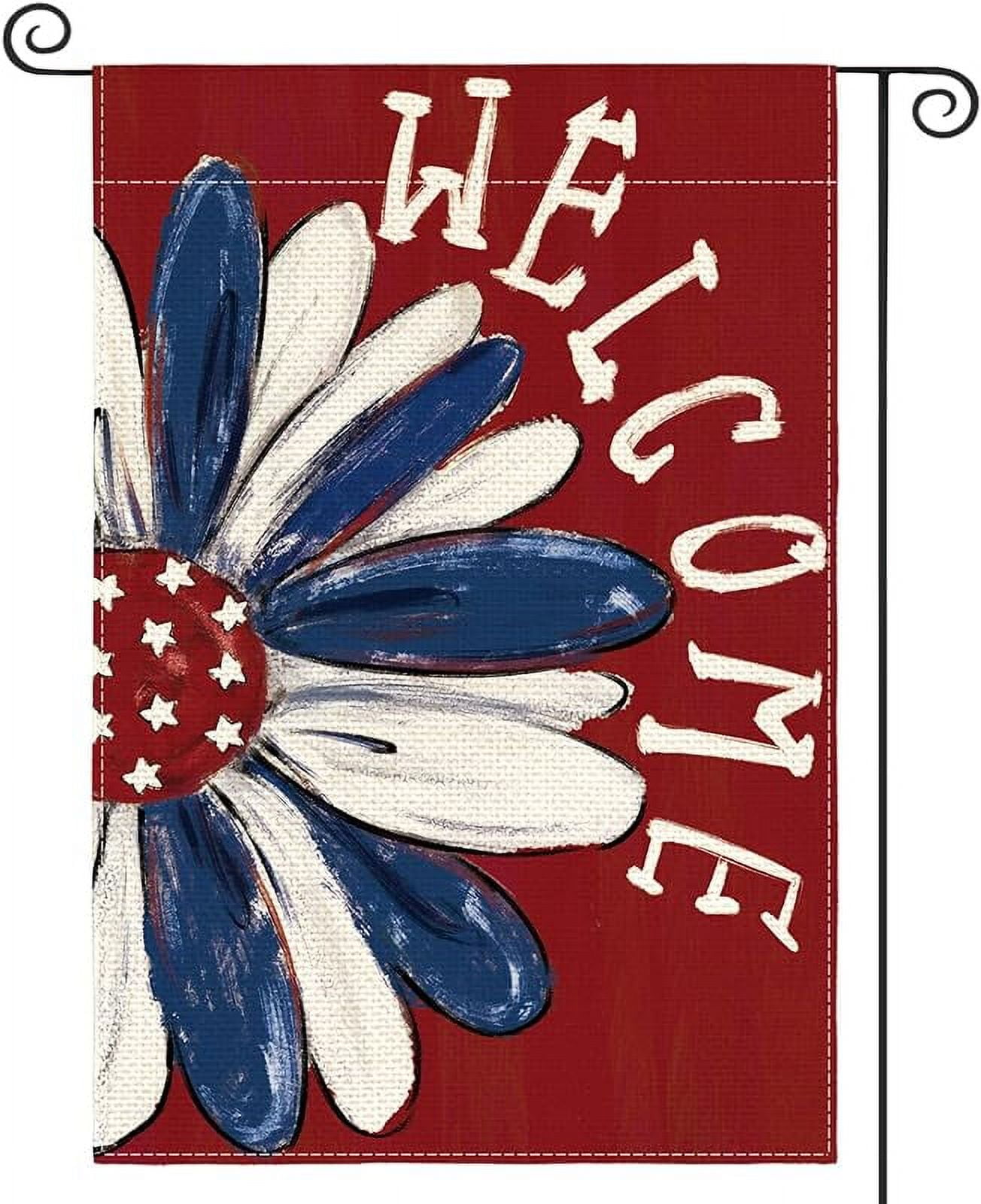 AVOIN colorlife Patriotic 4th of July Garden Flag 12x18 Inch Double ...