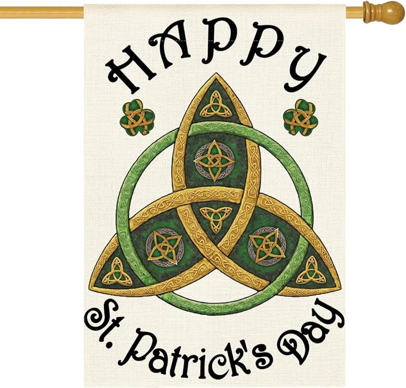 AVOIN colorlife Trinity Happy St Patricks Day Garden Flag 12x18 Inch ...
