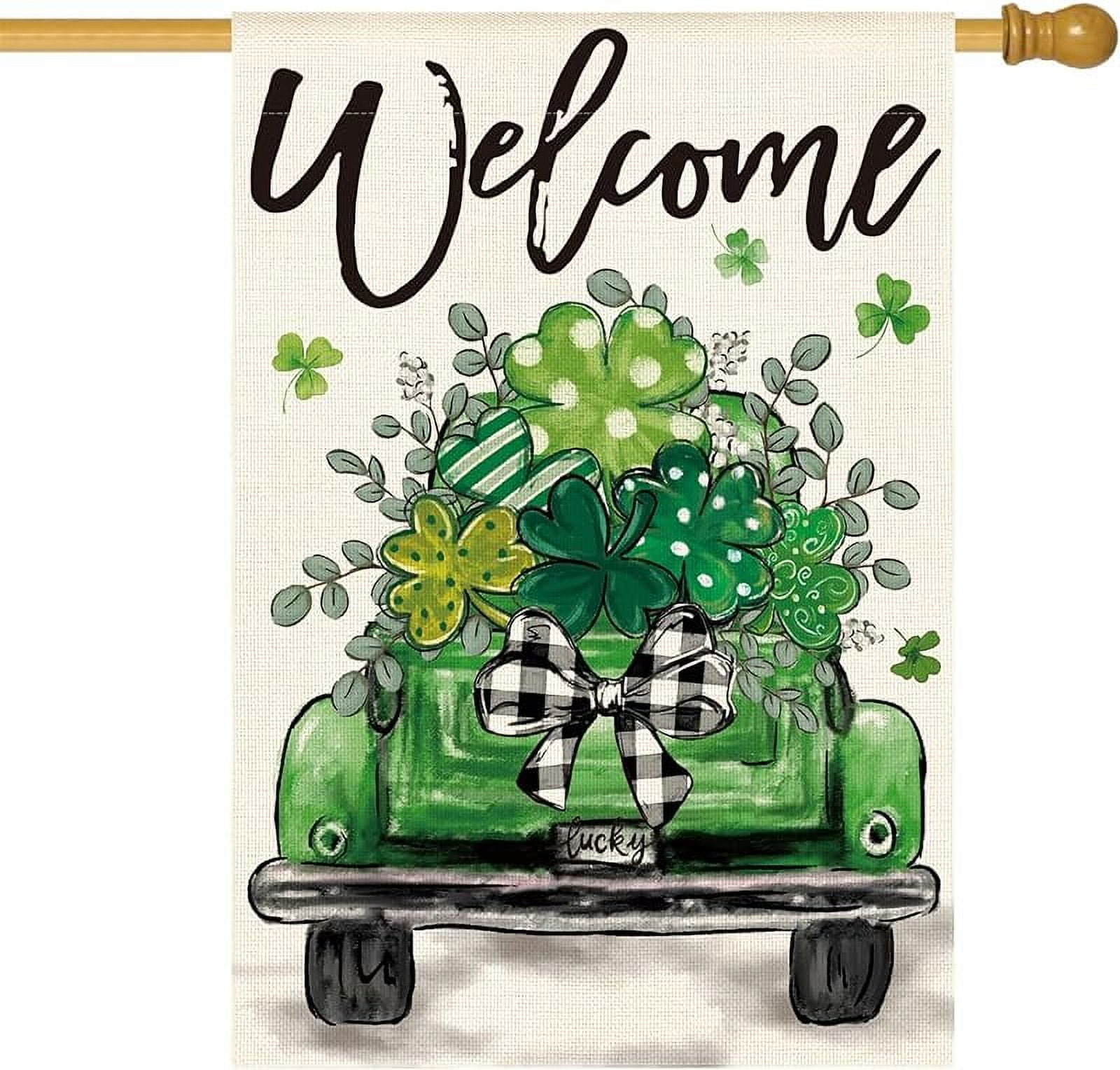 AVOIN colorlife Welcome Patriotic 4th of July Truck House Flag 28x40 ...