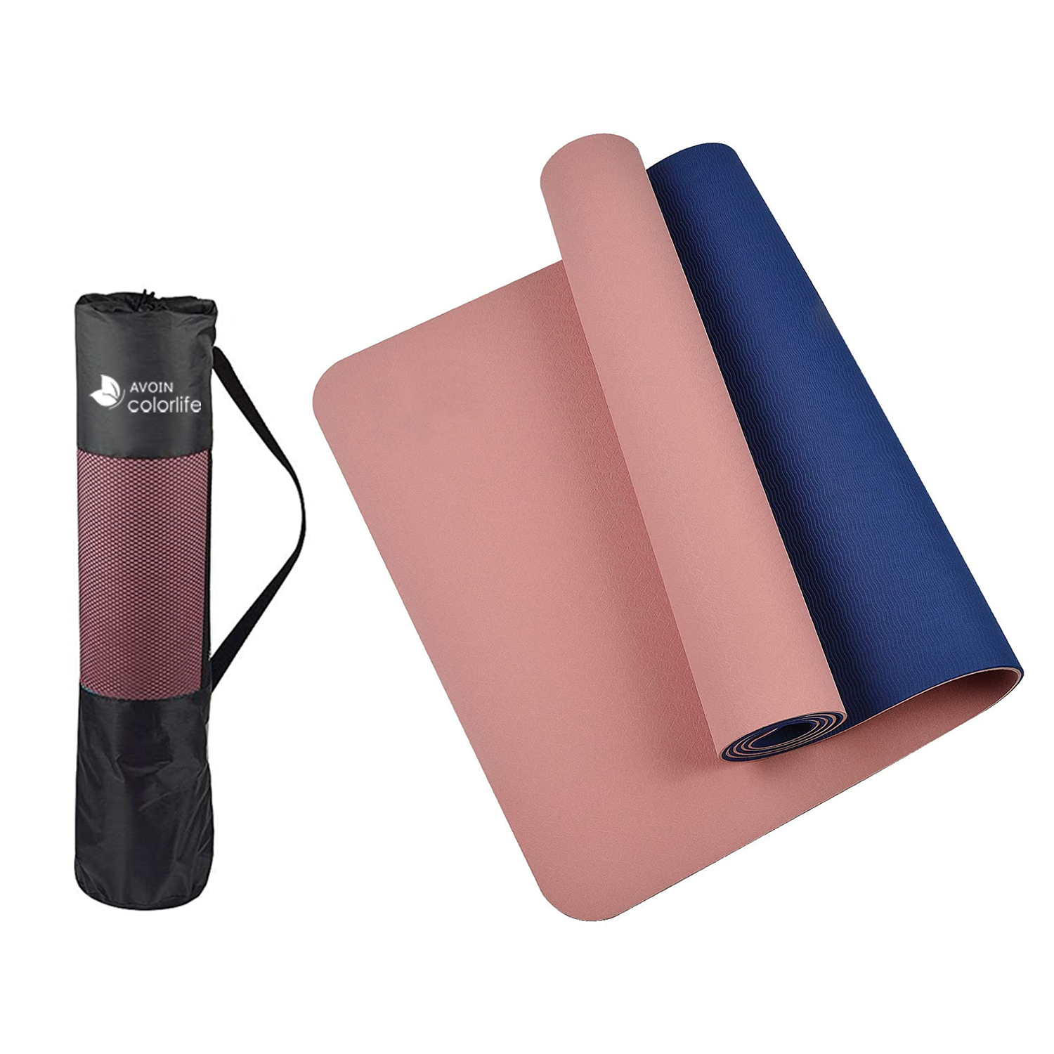 AVOIN colorlife Yoga Mat Non-Slip, Eco Friendly Fitness Exercise Mat ...