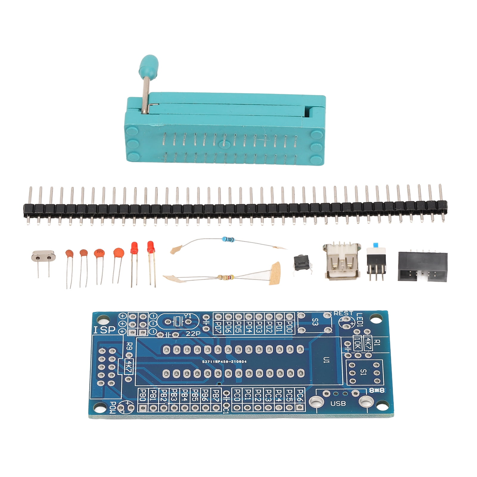 AVR Development Board Kit, ATMEGA8 ATMEGA48 Small System Module, Electronic Component ...