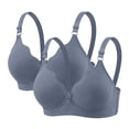 AVRNLIQ Womens Seamless No Underwire Bra Wireless Full Coverage Soft ...