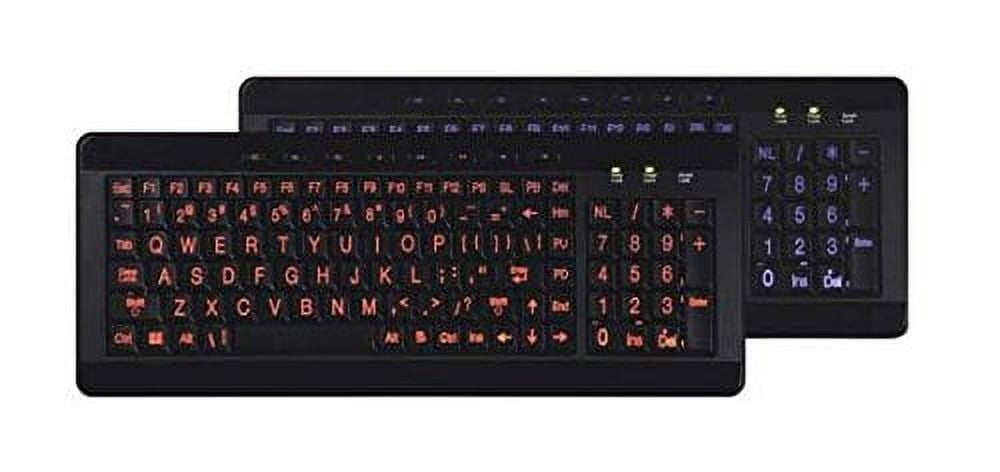 AVS Gear USB Led Lighted Keyboard, Easy Use on Computer, 15.3 inches ...