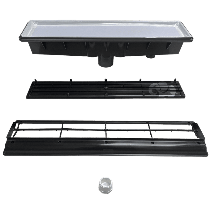 AVSC Single Pebble Top Channel Drain Black - Pentair In-Floor (A&A ...