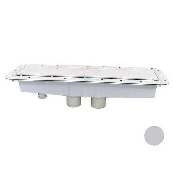 AVSC Vinyl Dual Drain with Hydro Stat Light Gray - Pentair In-Floor (A ...