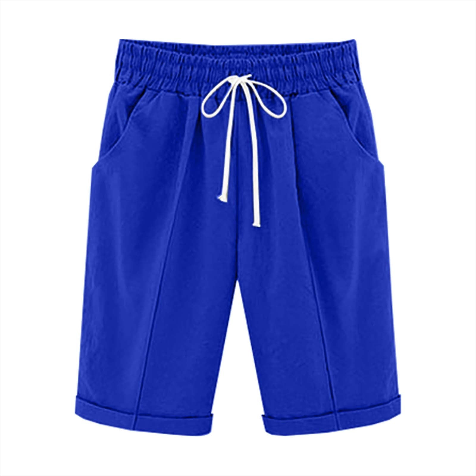 AVTOIFY Summer Womens Shorts Casual, Women's Solid Color Fashionable ...
