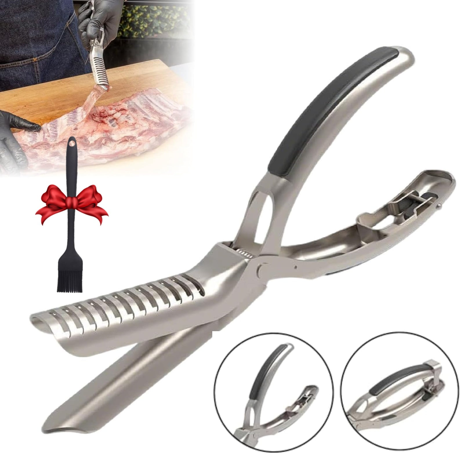 AVYERVO 1 Pack All-in-One Rib Prep Solution: Membrane Tool + Meat ...