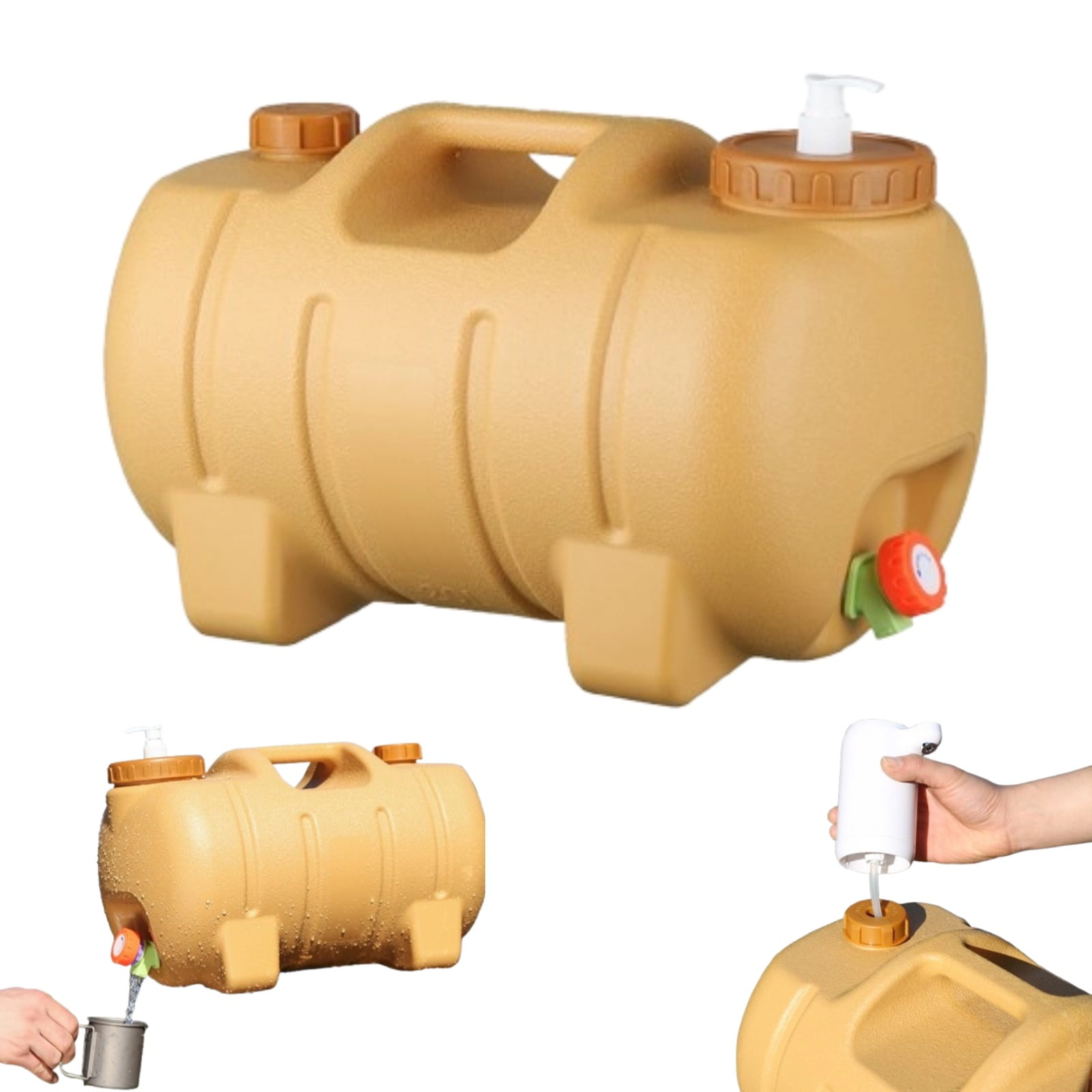 AVYERVO 20L Water Barrels with Faucet Water Tank Drinking Container ...