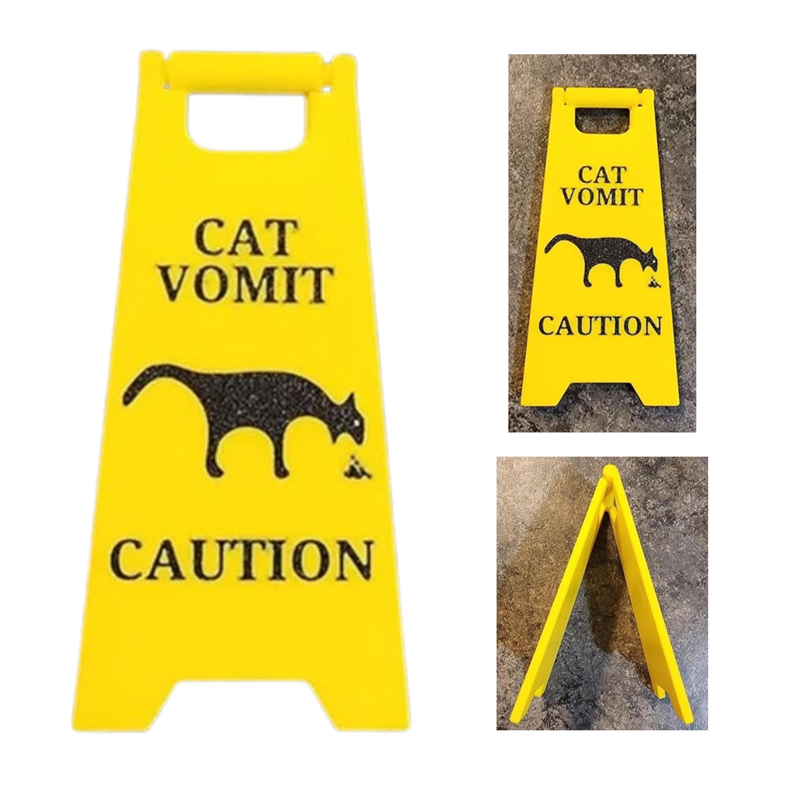 AVYERVO Dog Vomit Sign, Cat Vomit Caution Sign, Cat Vomit Sign Caution ...