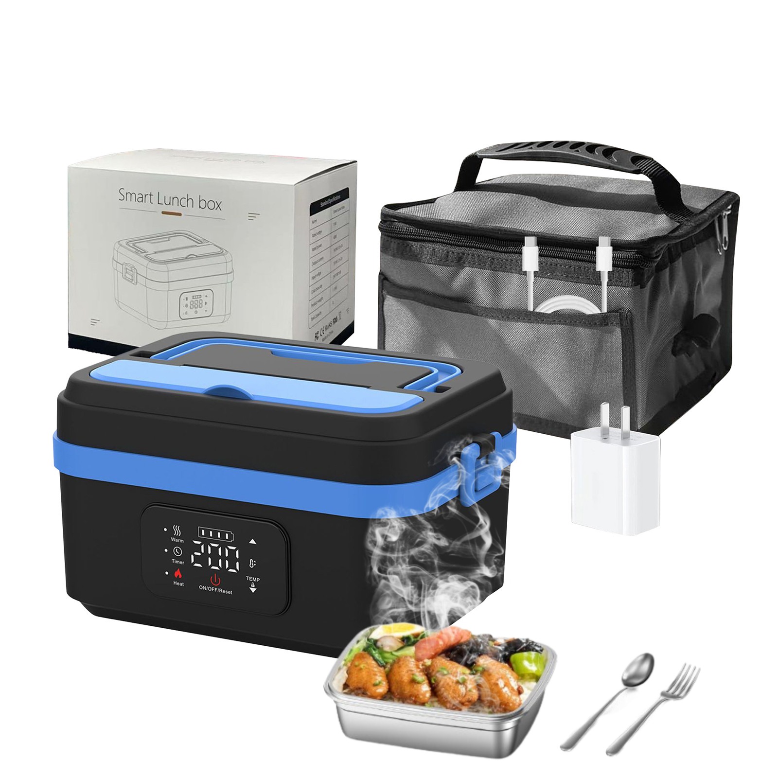 AVYERVO Ultimate Cordless Lunch Box for Workers: 16000mAh Battery ...