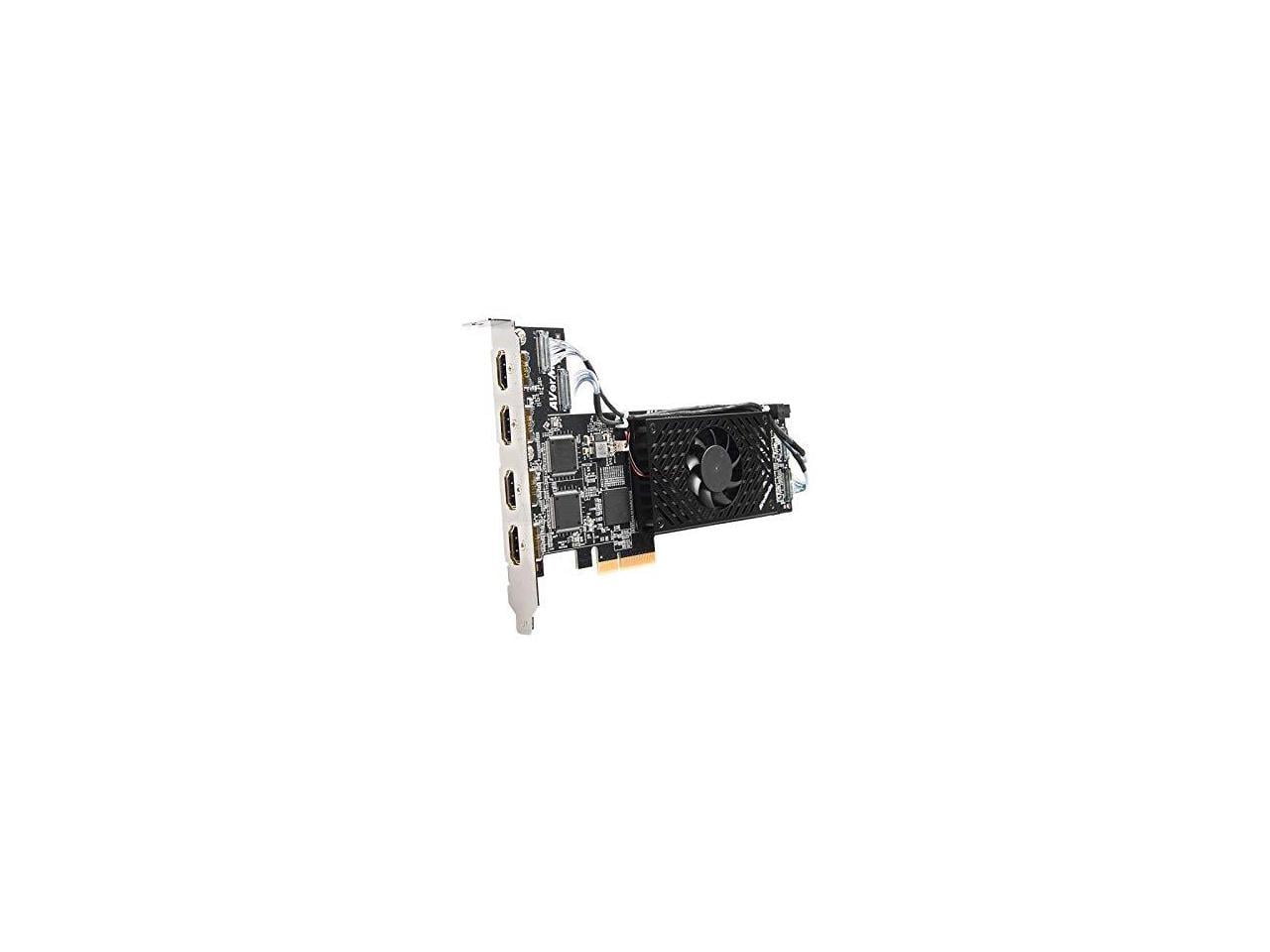 AVerMedia 1080p60 HDMI 4-Channel PCIe Video Capture Card w/Low Profile ...