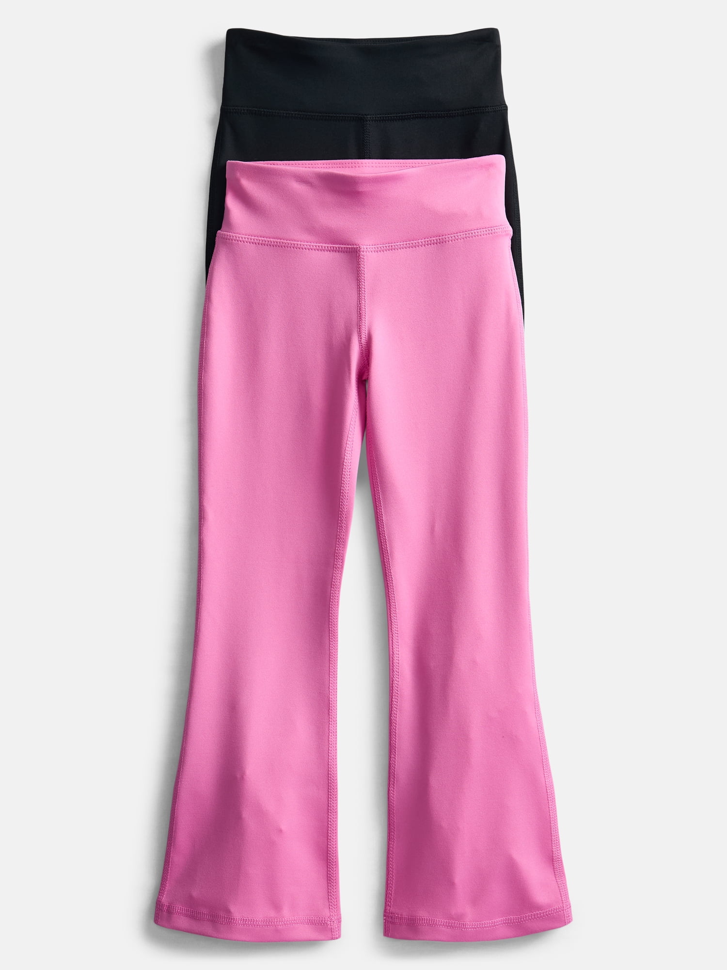 Athletic Works Girls Active Flare Leggings, 2-Pack, Sizes 4-18 & Plus ...