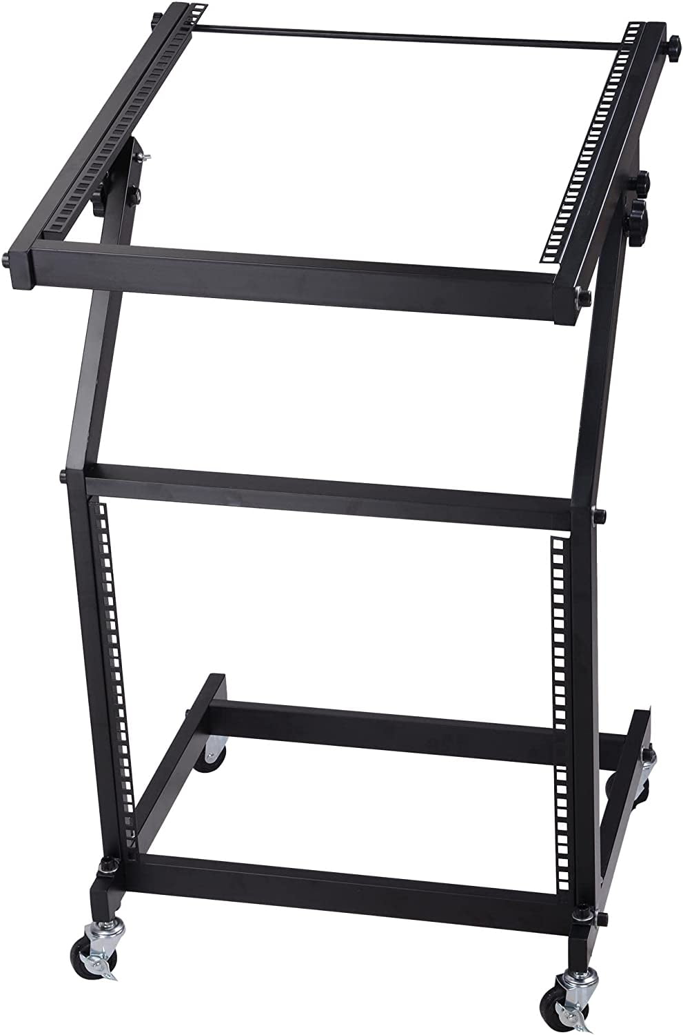 AW 9UX DJ Mixer Stand Rack Mount Stage Cart Audio Rack Music Equipment ...