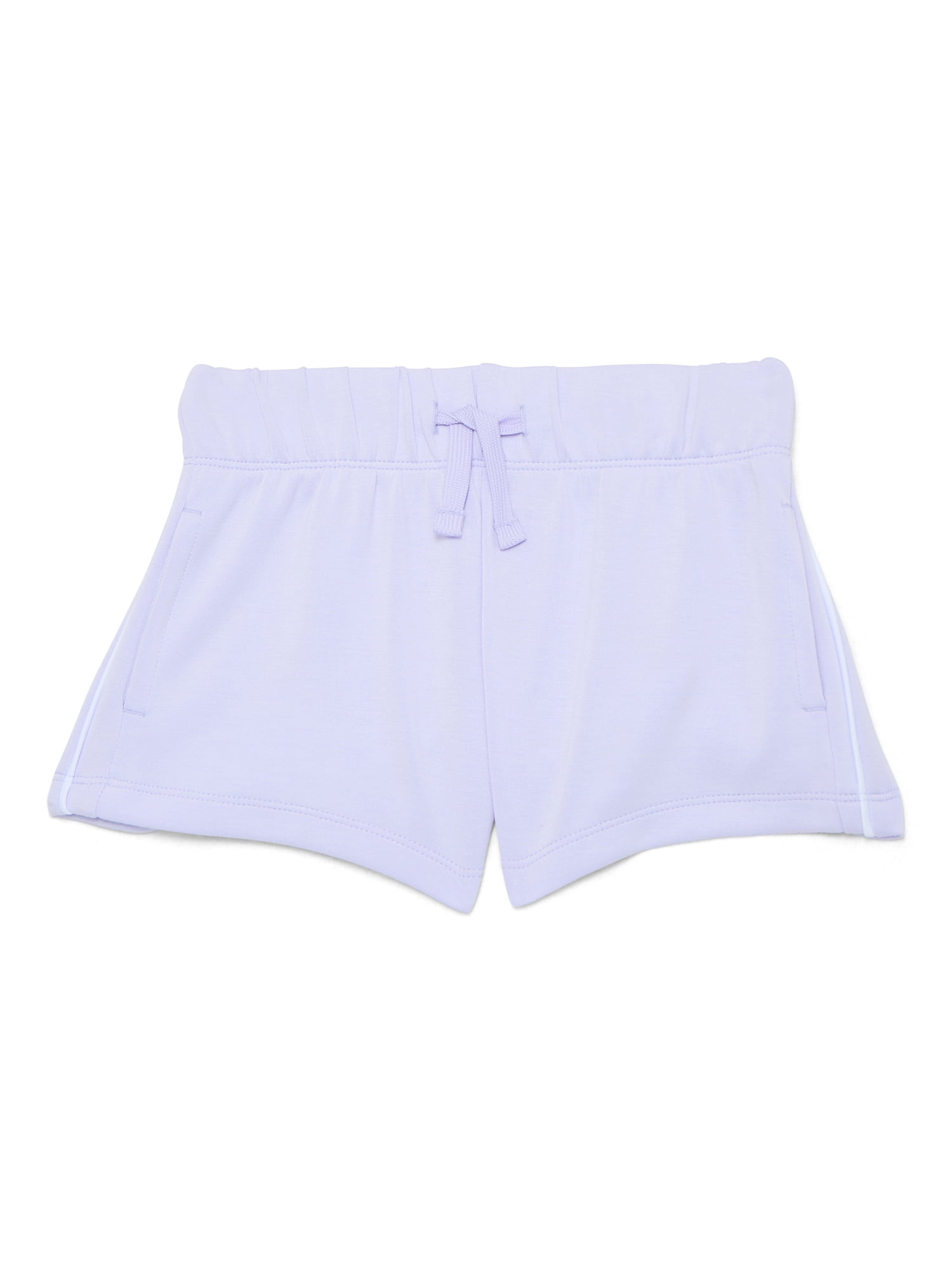 Athletic Works Little and Big Girls Performance Knit Shorts, Sizes 4-18 ...