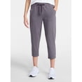 Athletic Works Women's and Women's Plus Knit Capri Pants, 22" Inseam ...