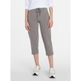 Athletic Works Women's and Women's Plus Knit Capri Pants, 22" Inseam ...