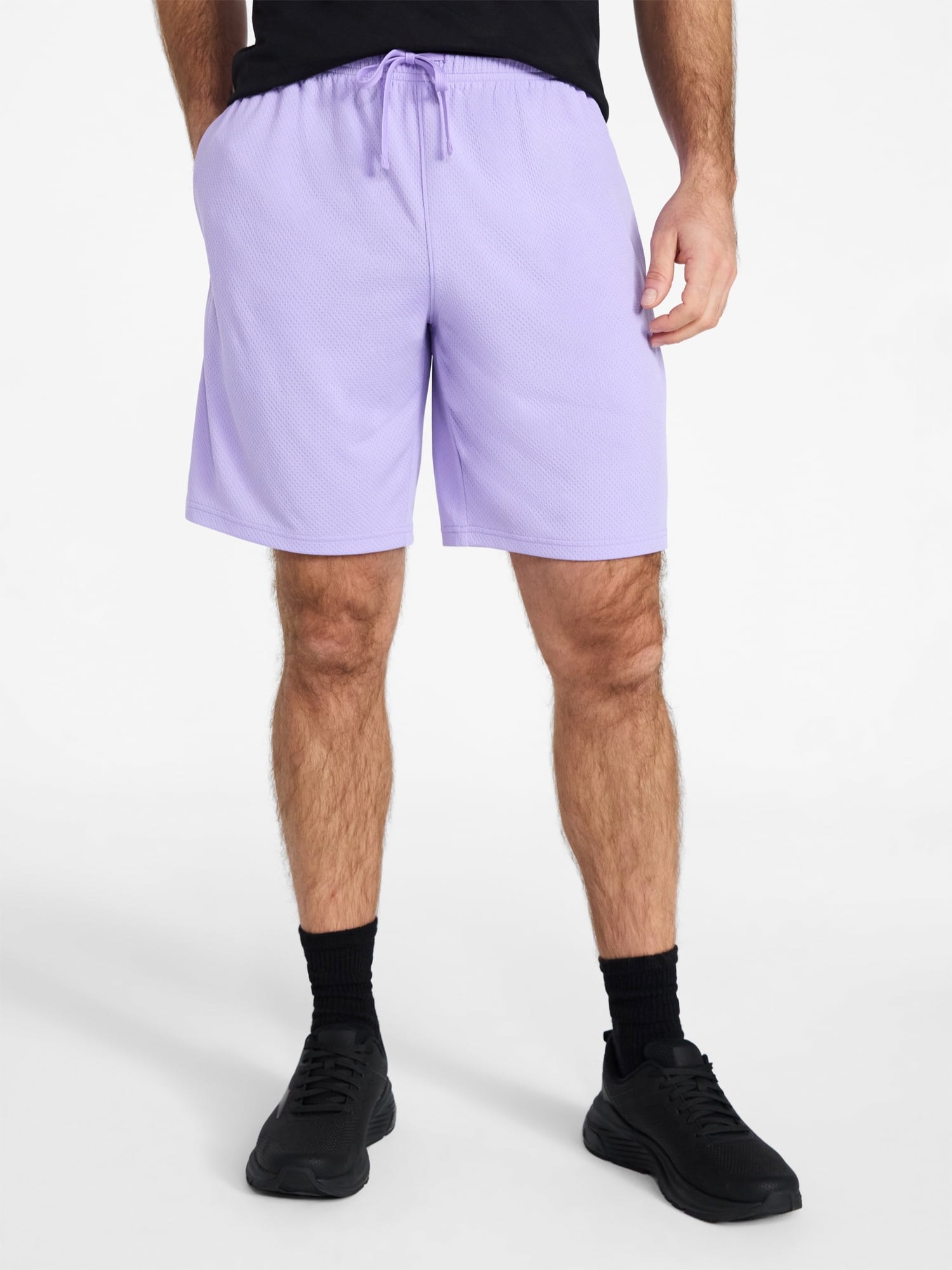 Athletic Works Men's and Big Men's Active Mesh Shorts, 9" Inseam, Sizes ...
