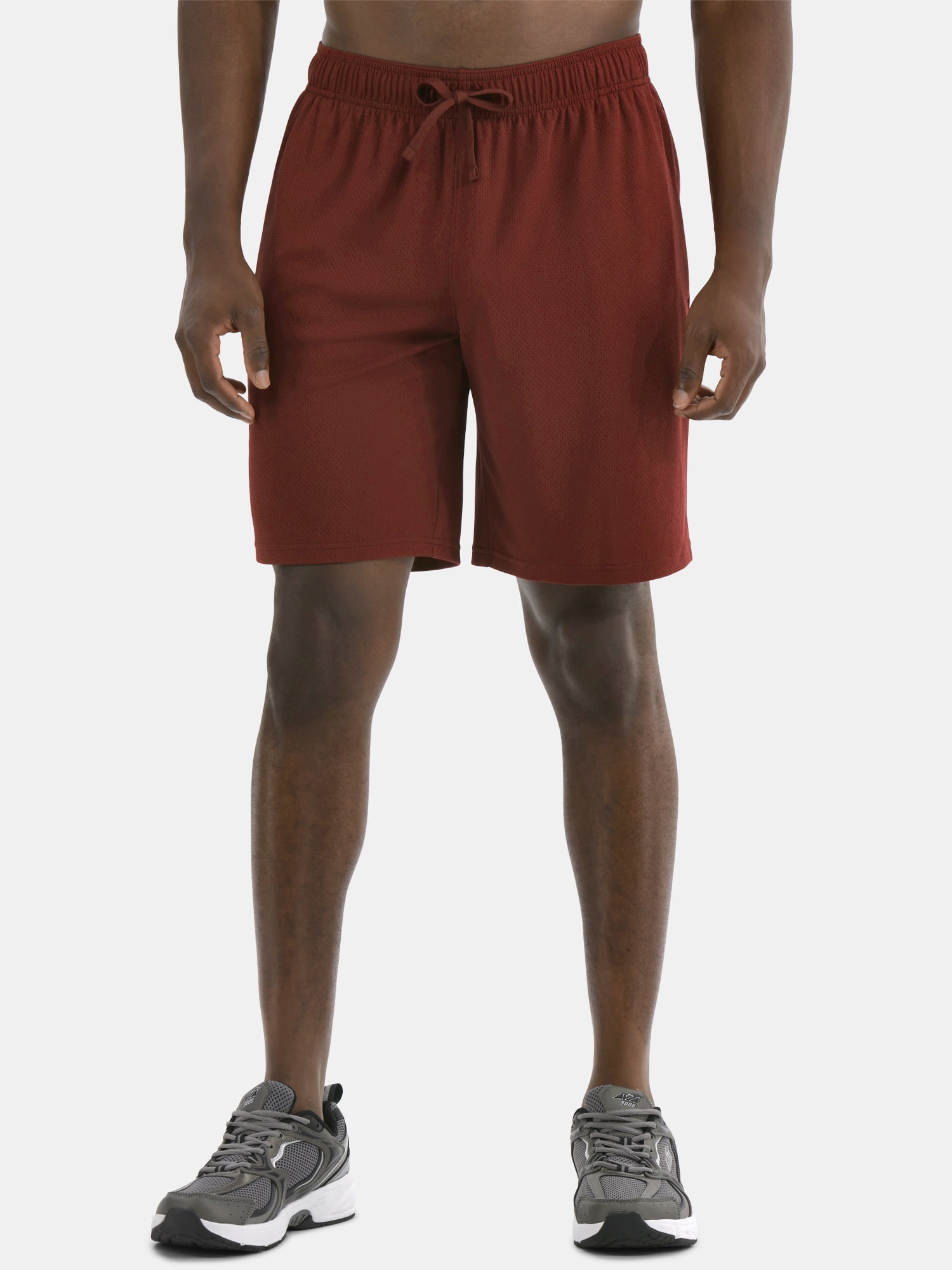 Athletic Works Men's and Big Men's Active Mesh Shorts, 9" Inseam, Sizes ...