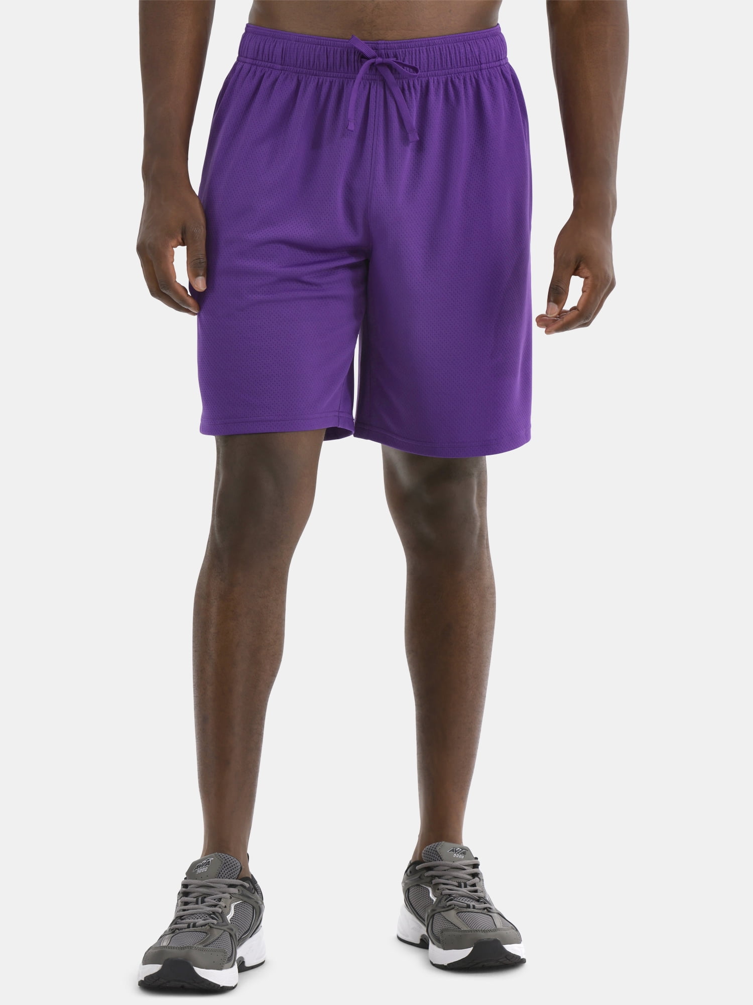 Athletic Works Men's and Big Men's Active Mesh Shorts, 9" Inseam, Sizes ...