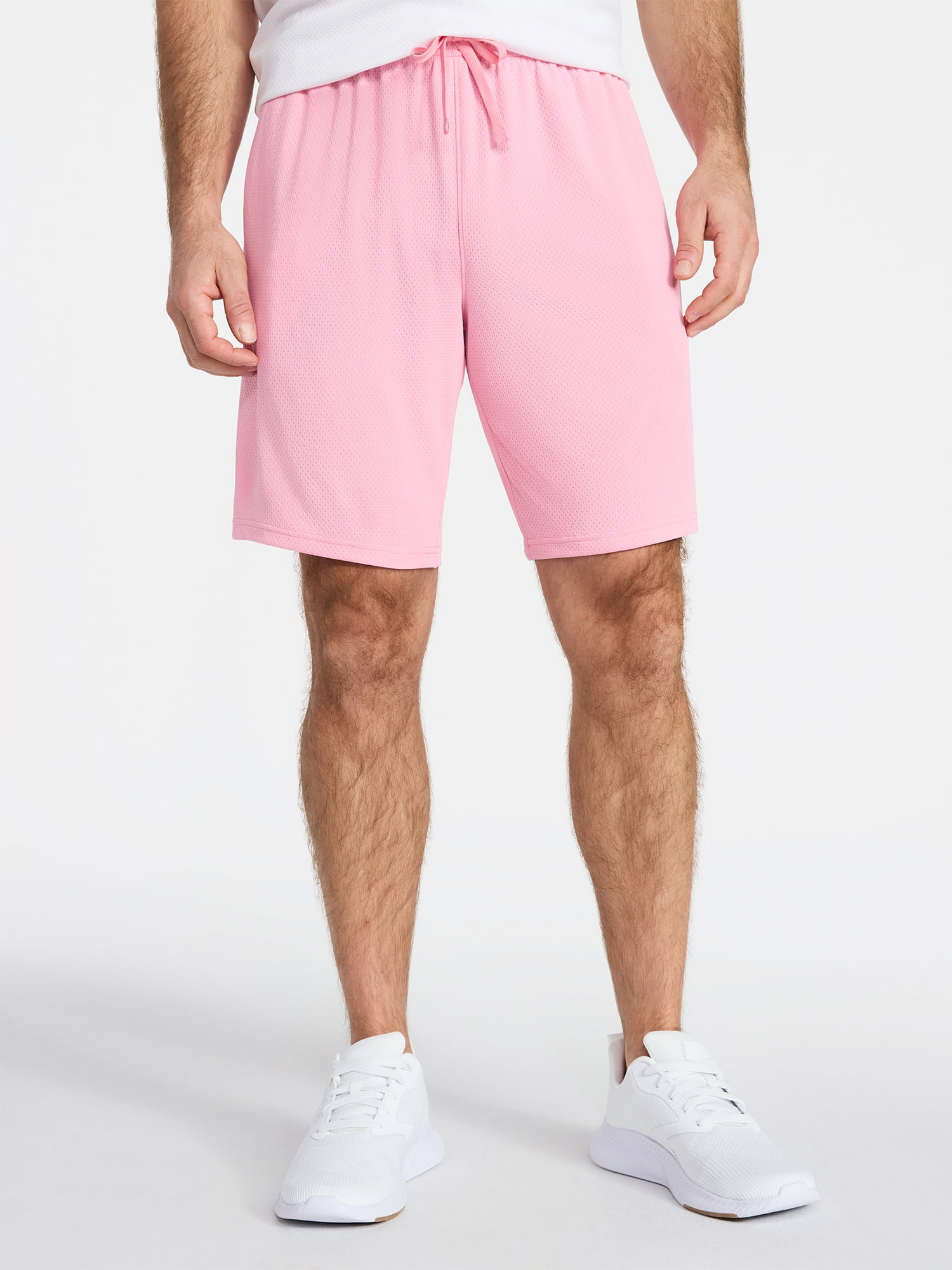 Athletic Works Men's and Big Men's Active Mesh Shorts, 9" Inseam, Sizes ...