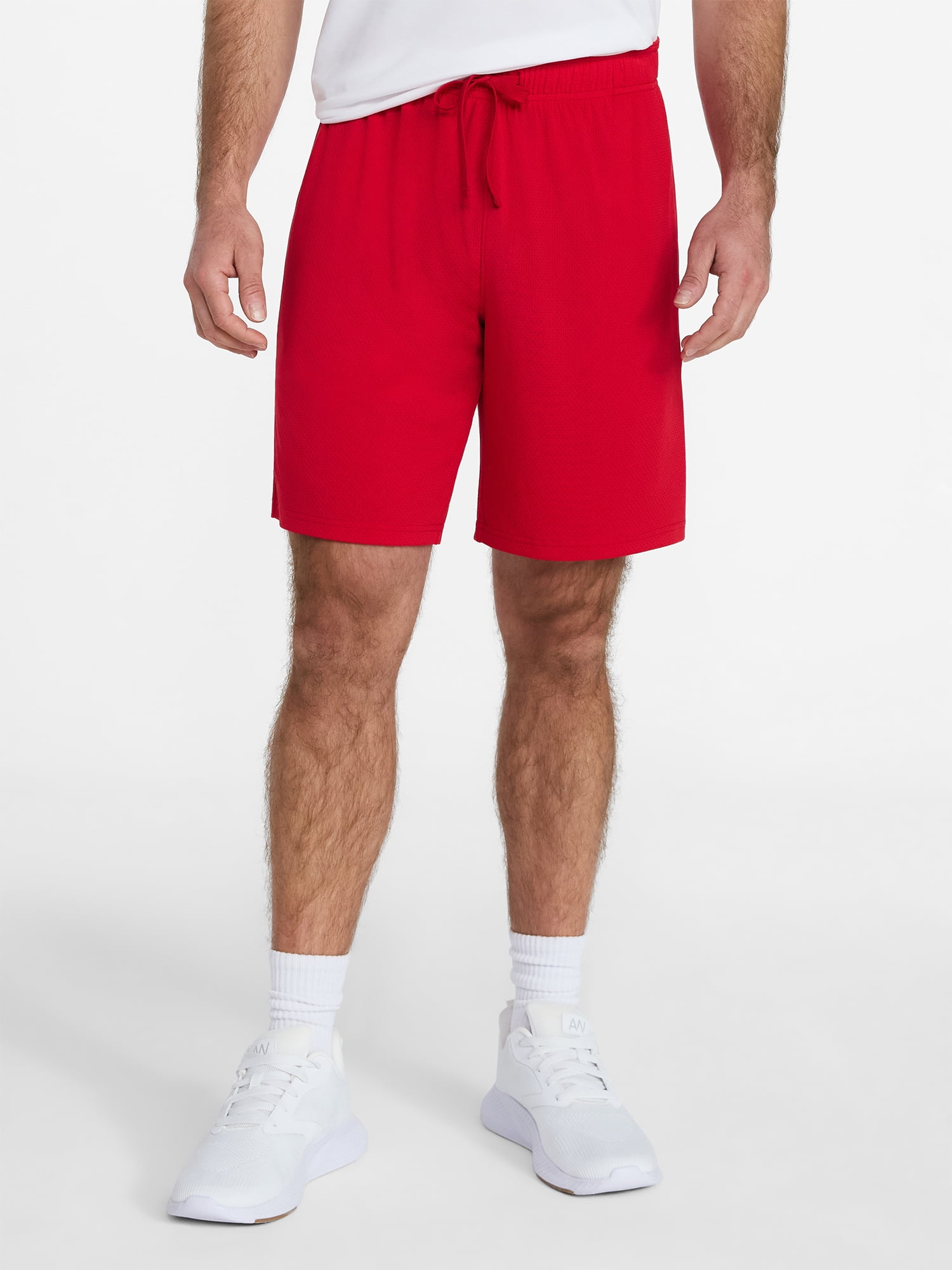 Athletic Works Men's and Big Men's Active Mesh Shorts, 9" Inseam, Sizes ...