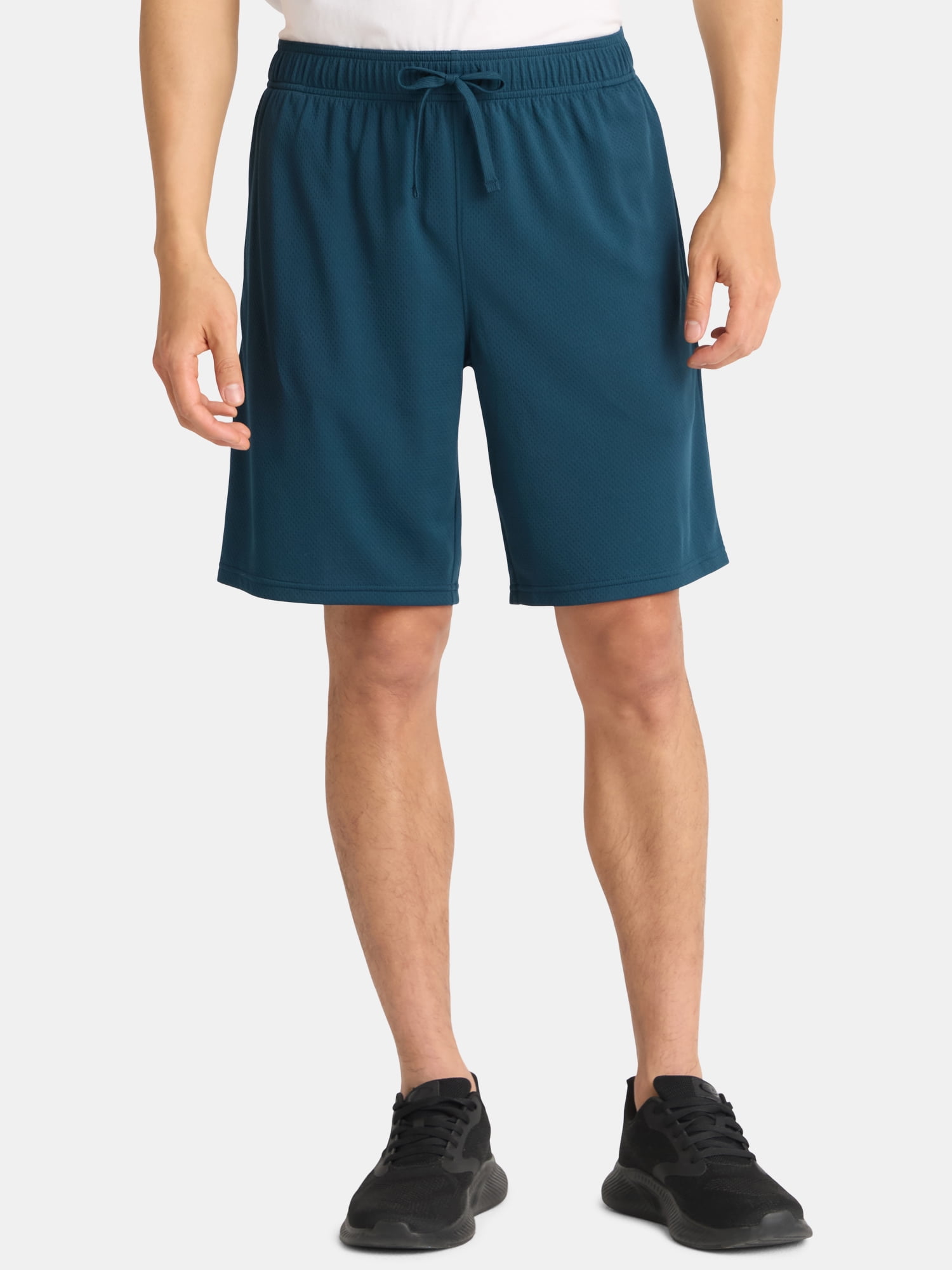 Athletic Works Men's and Big Men's Active Mesh Shorts, 9" Inseam, Sizes ...
