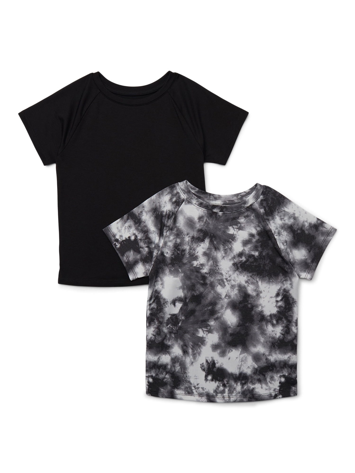 Athletic Works Girl's Active Short Sleeve Tee, 2-Pack, Sizes 4-18 ...