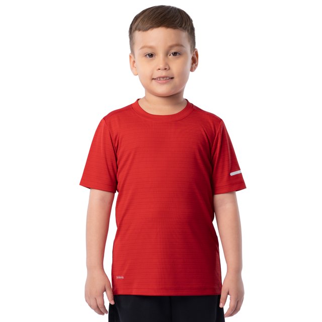 Athletic Works Boy's Short Sleeve Core Active T-Shirt, Sizes 4-18 ...