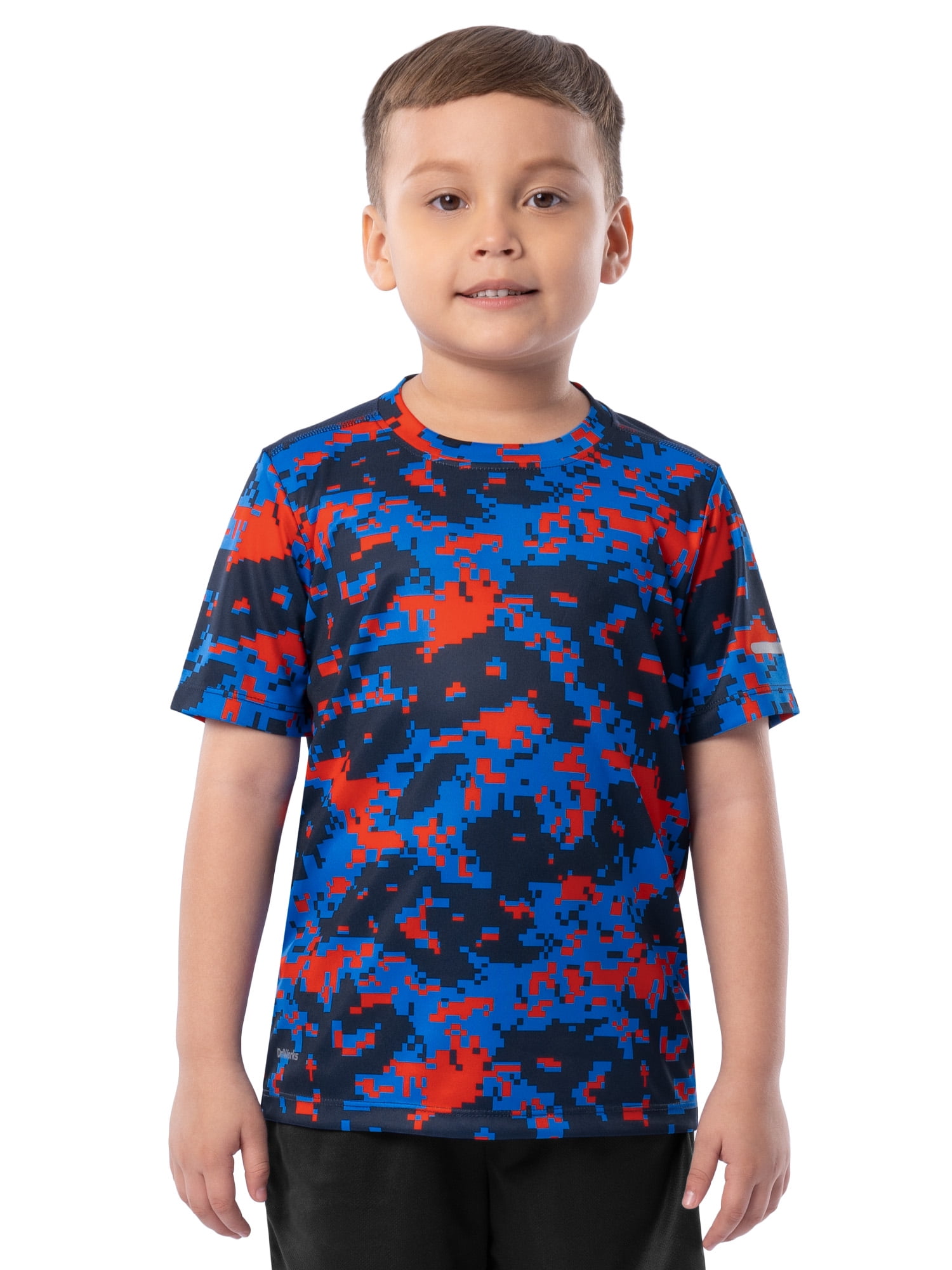Athletic Works Boy's Short Sleeve Core Active T-Shirt, Sizes 4-18 ...