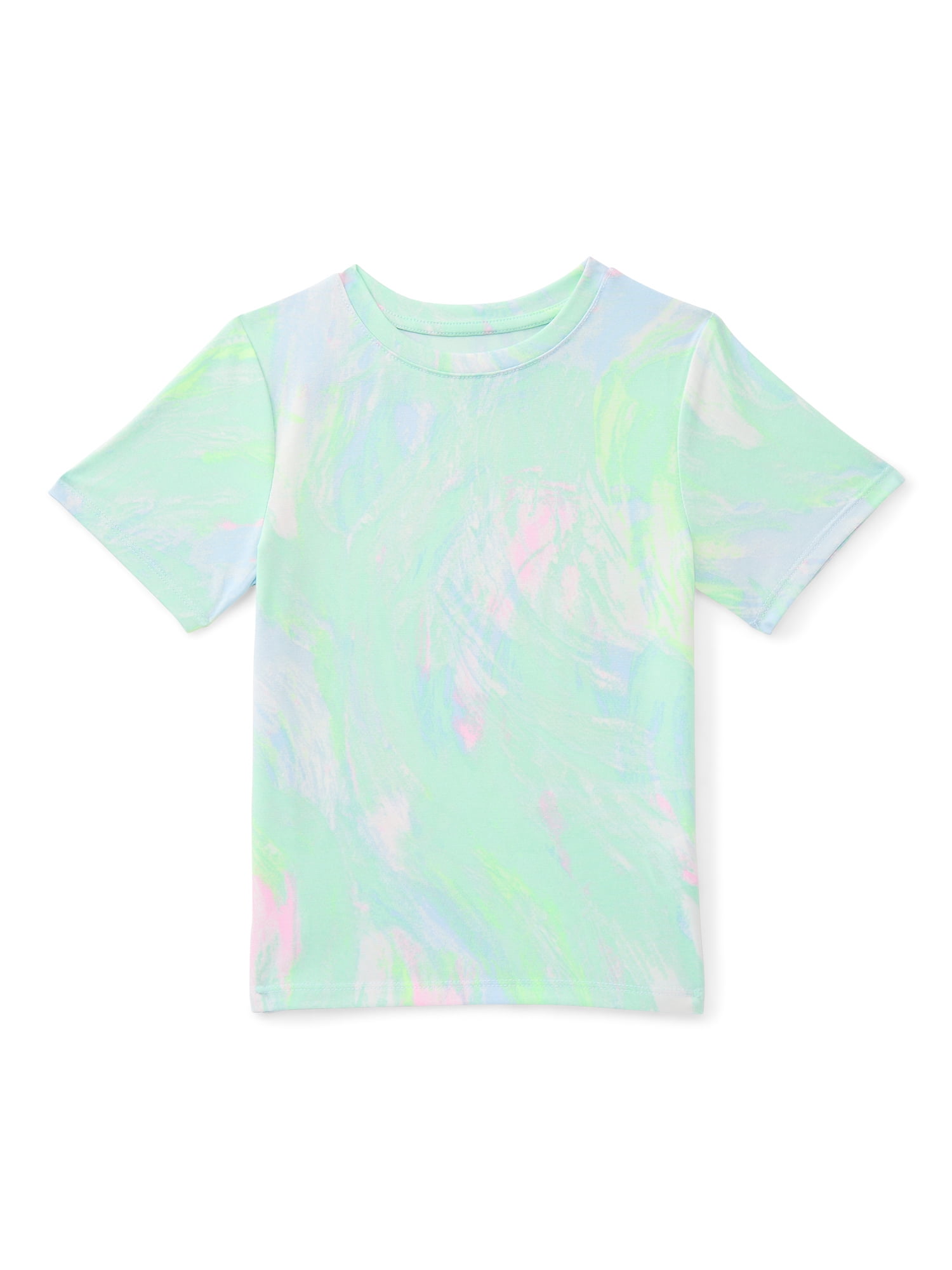 Athletic Works Girls Active Tee with Short Sleeves, Sizes 4-18 & Plus ...