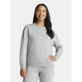 Athletic Works Women's Crewneck Fleece Sweatshirt, Sizes XS-XXXL ...