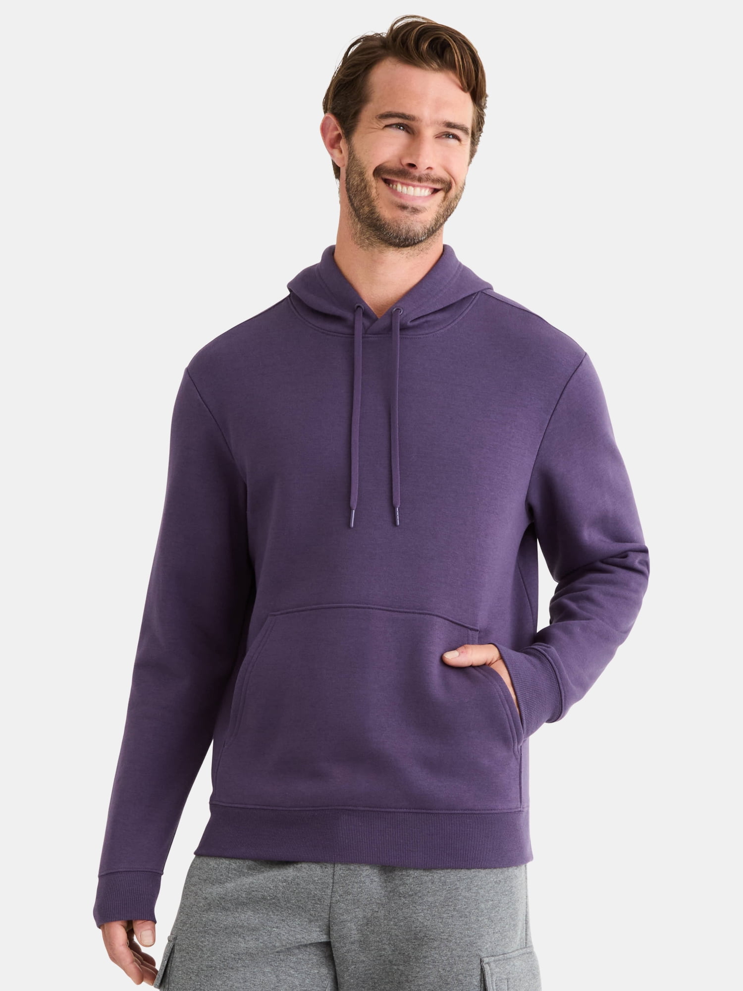 Athletic Works Men's & Big & Tall Men’s Fleece Hoodie Sweatshirt, Sizes ...