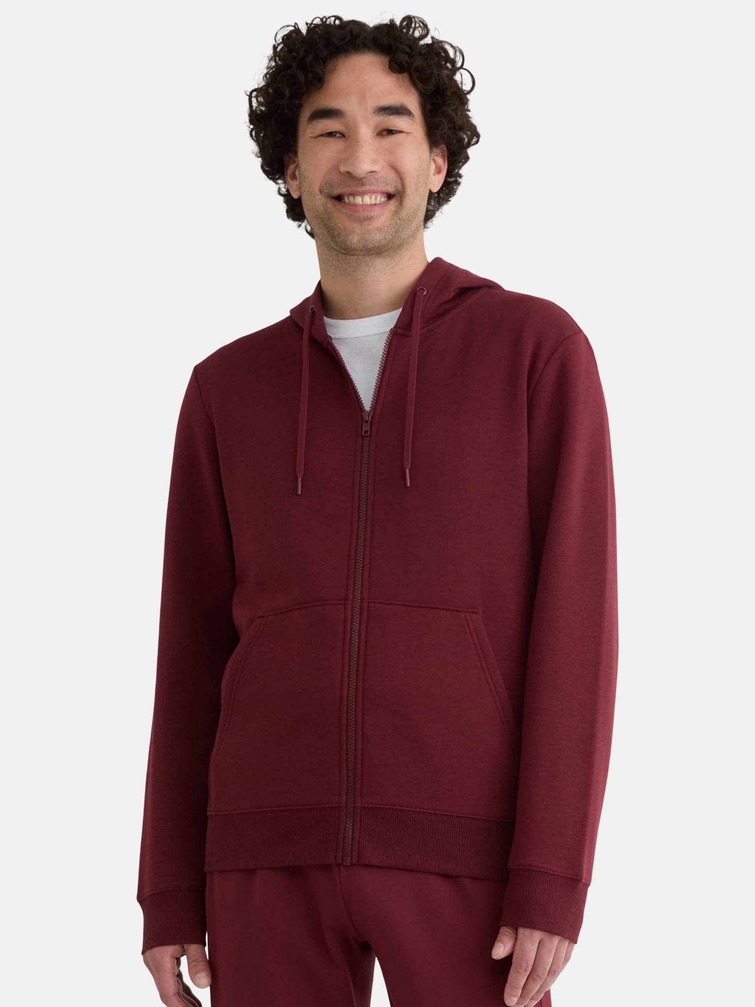 Athletic Works Men's and Big Men's Fleece Zip Hoodie, Size XS-4XLT ...