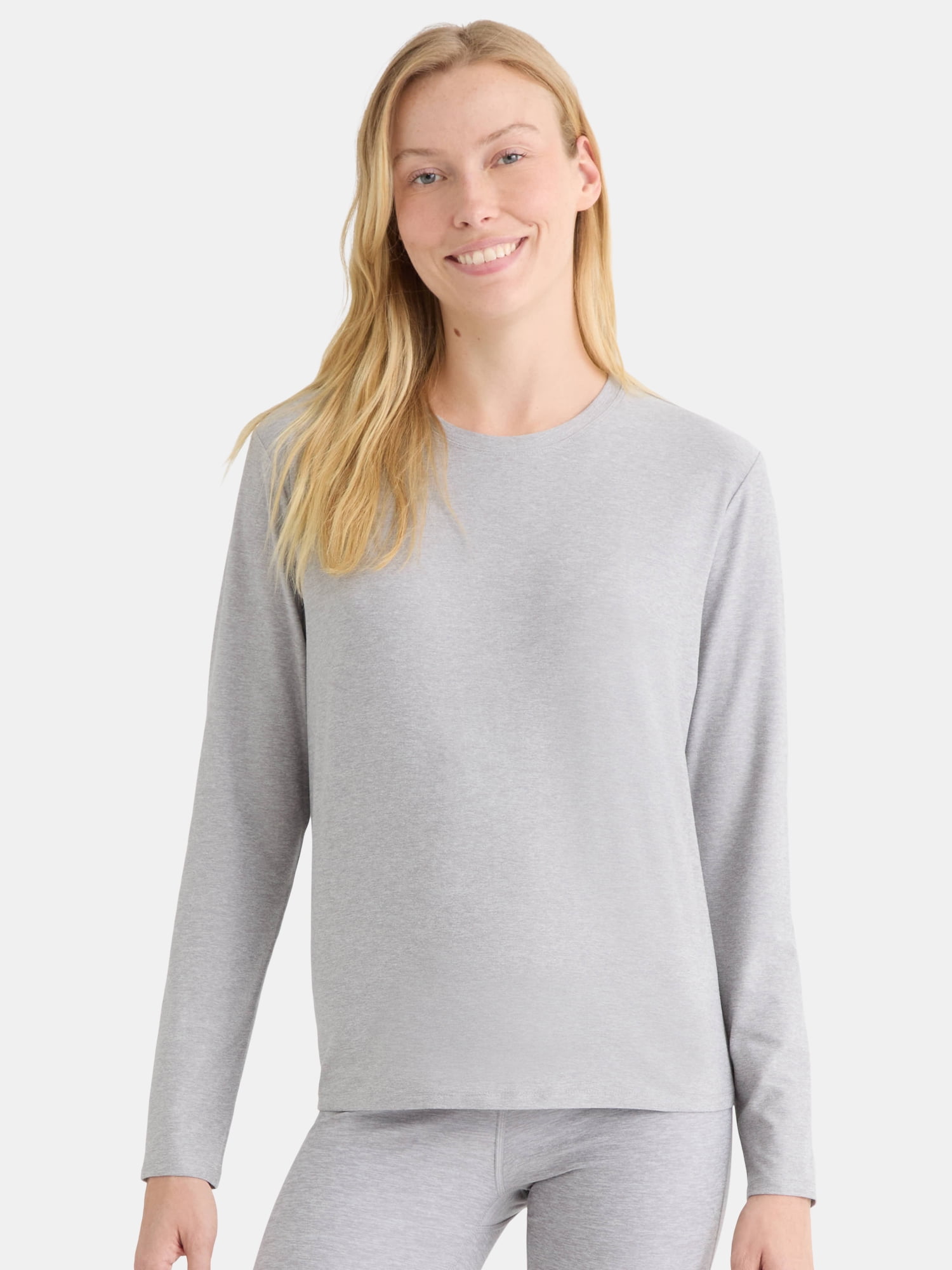 Athletic Works Women's and Women's ButterCore Tee with Long Sleeves ...