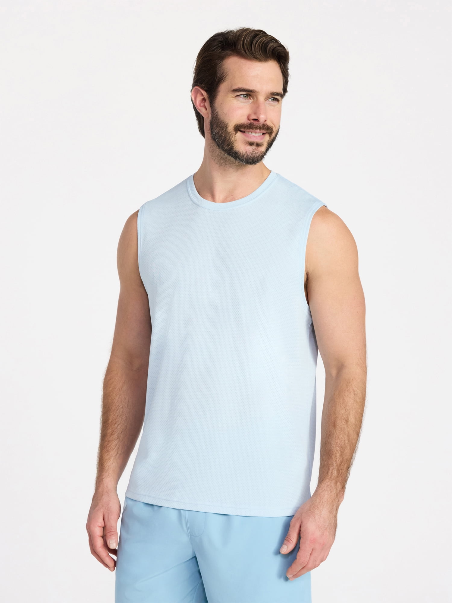 Athletic Works Men’s Sleeveless Mesh Muscle Tee, Sizes XS-5XL - Walmart.com