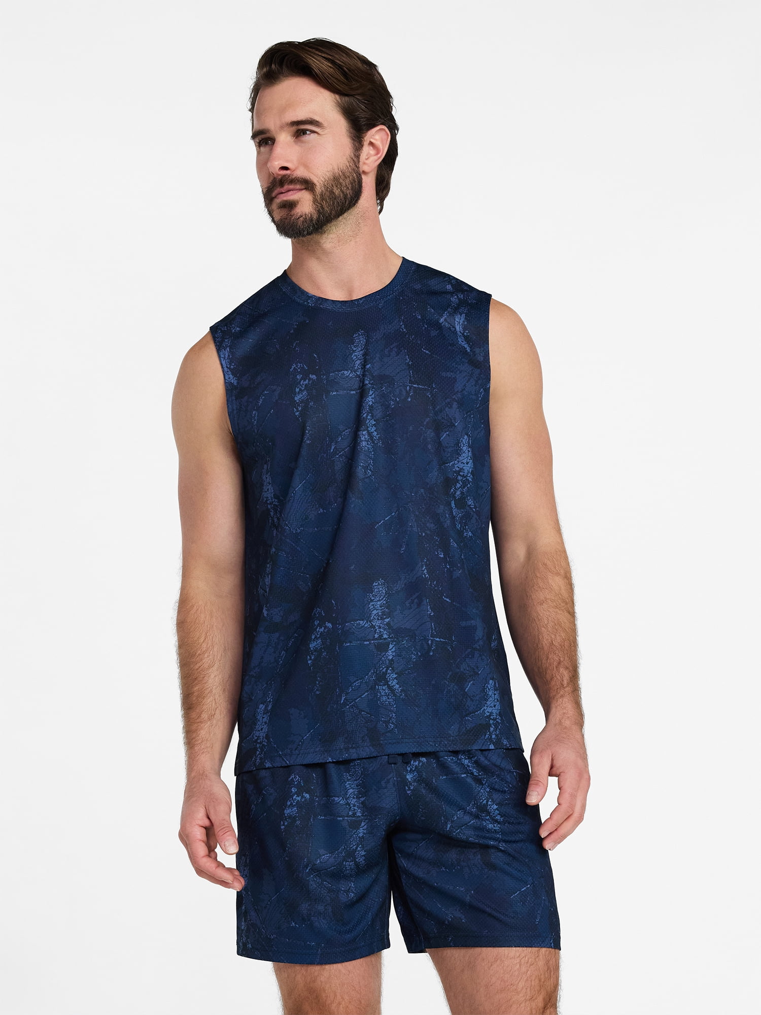 Athletic Works Men’s Sleeveless Mesh Muscle Tee, Sizes XS-5XL - Walmart.com