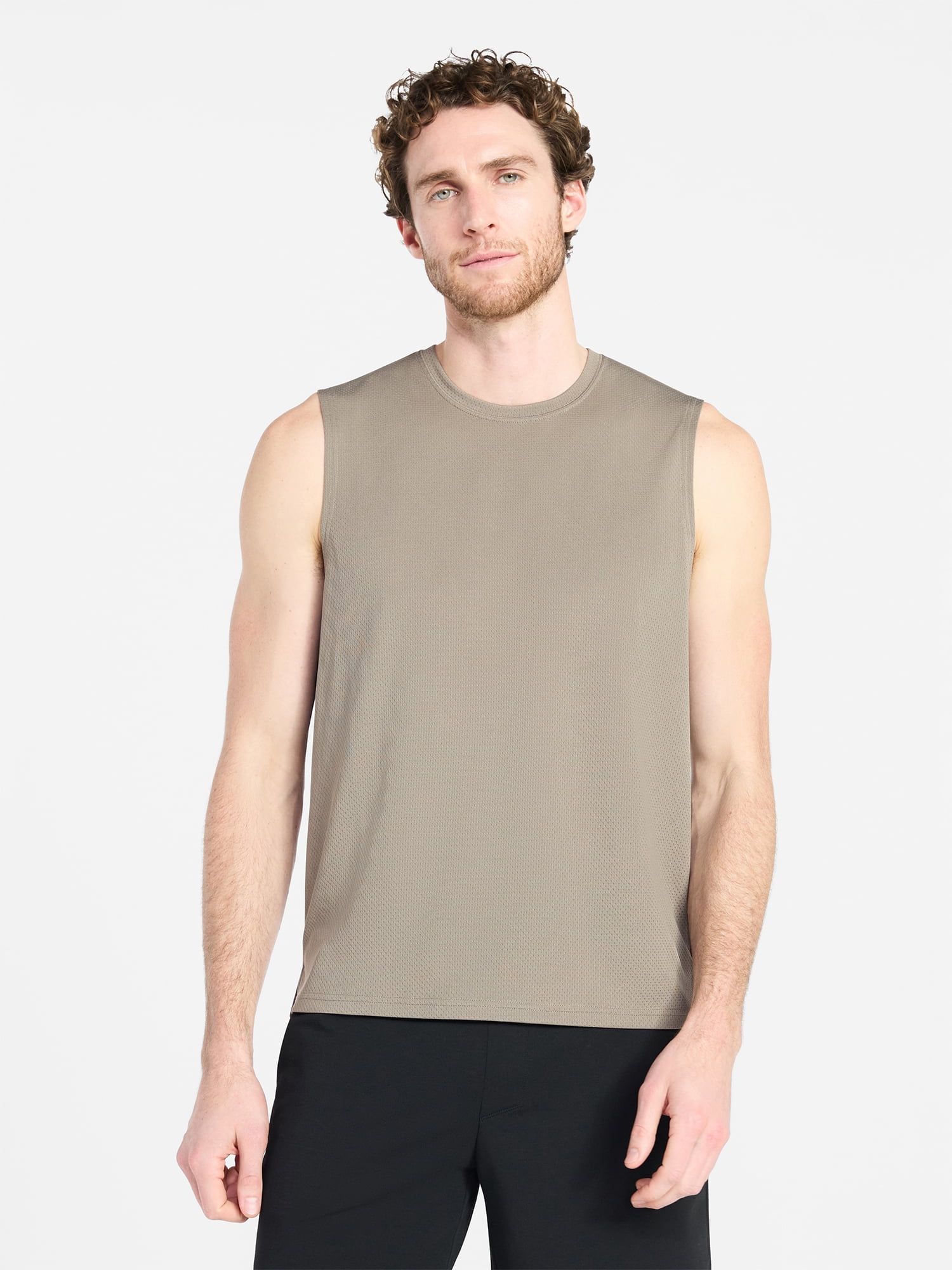 Athletic Works Men’s Sleeveless Mesh Muscle Tee, Sizes XS-5XL - Walmart.com