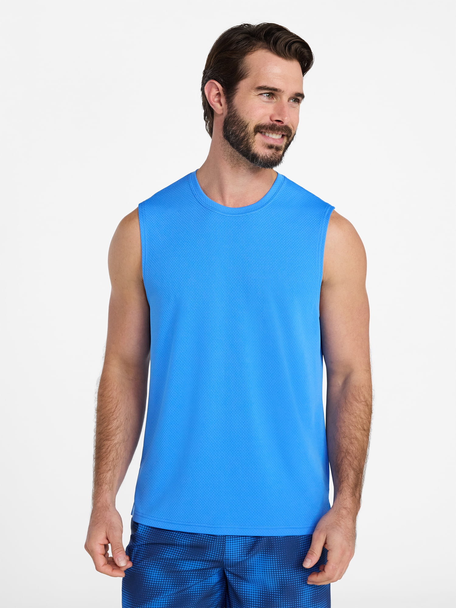Athletic Works Men’s Sleeveless Mesh Muscle Tee, Sizes XS-5XL - Walmart.com