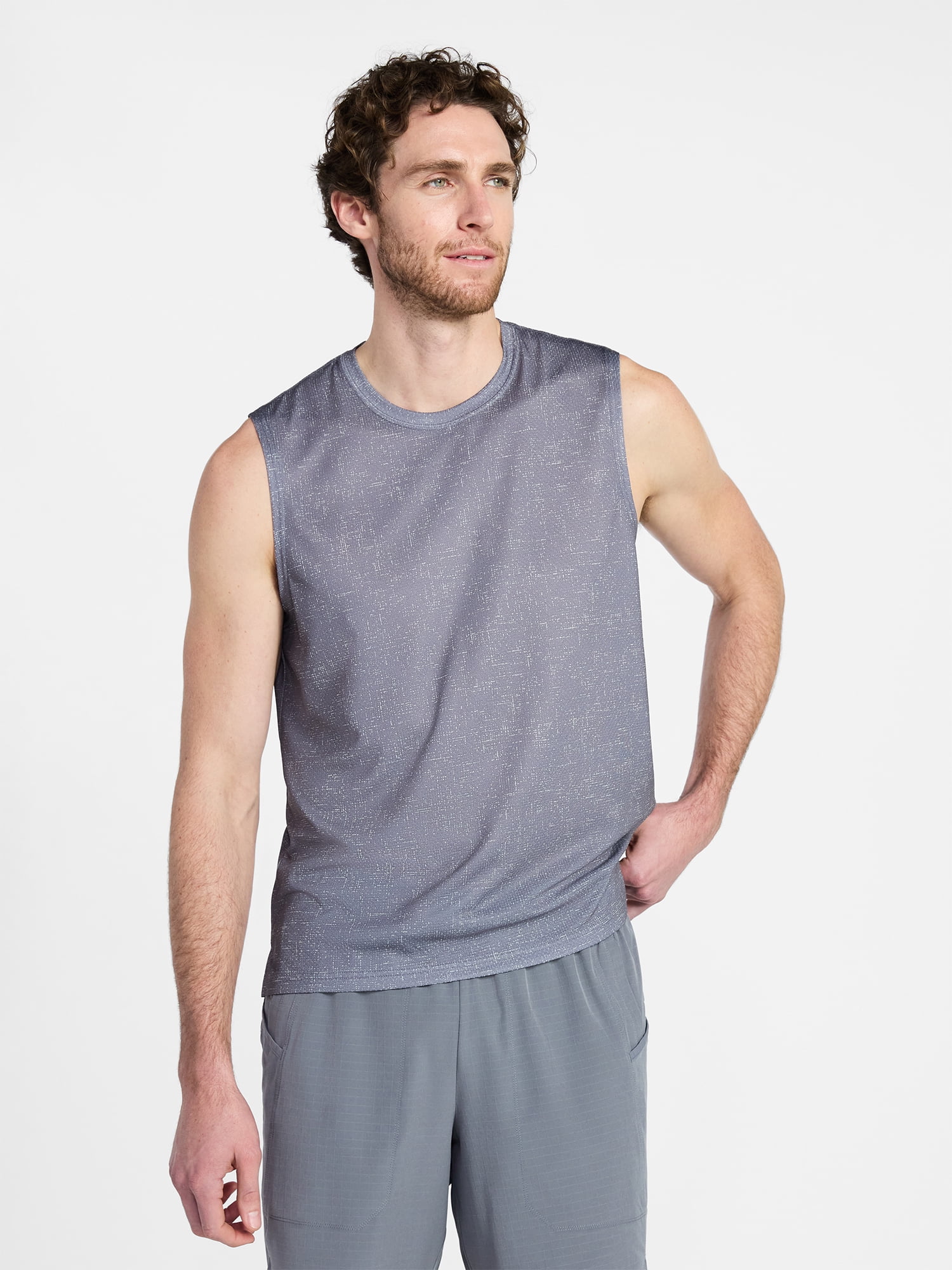 Athletic Works Men’s Sleeveless Mesh Muscle Tee, Sizes XS-5XL - Walmart.com