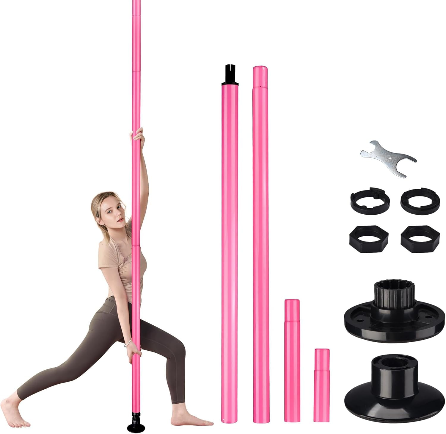 AW Portable 9/10/11FT Dance Pole Kit 45mm Removable Dancing Pole ...