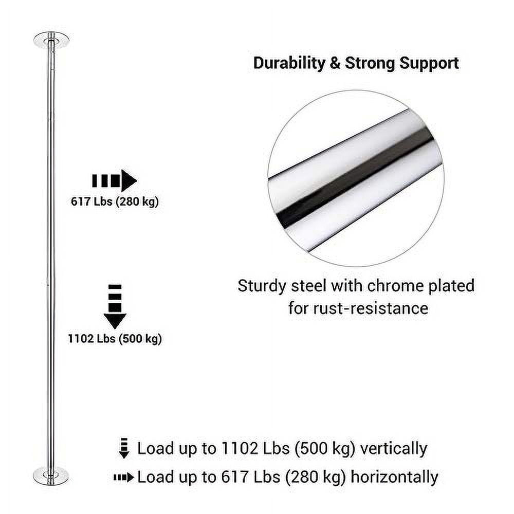 AW Portable 9/10/11FT Dance Pole Kit 45mm Removable Dancing Pole ...