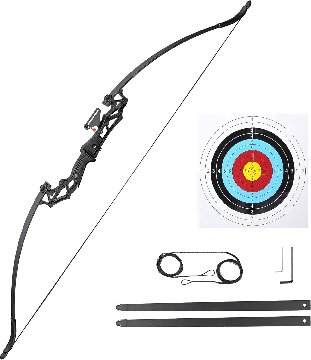 AW Recurve Bow Set Archery Aluminum Takedown Recurve Bow Right Hand ...